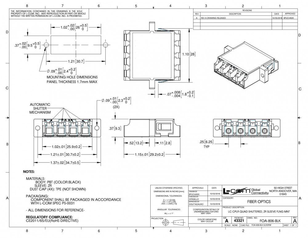 FOA-806-BLK technical document preview