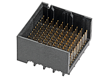 Impact 100 Ohm 4 Pair Vertical Backplane Header, Unguided, Left Endwall,  10 Columns, 120 Circuits, Pin Length 4.50mm, Plated Through Hole Dimension 0.46mm, Lead-Free for sale