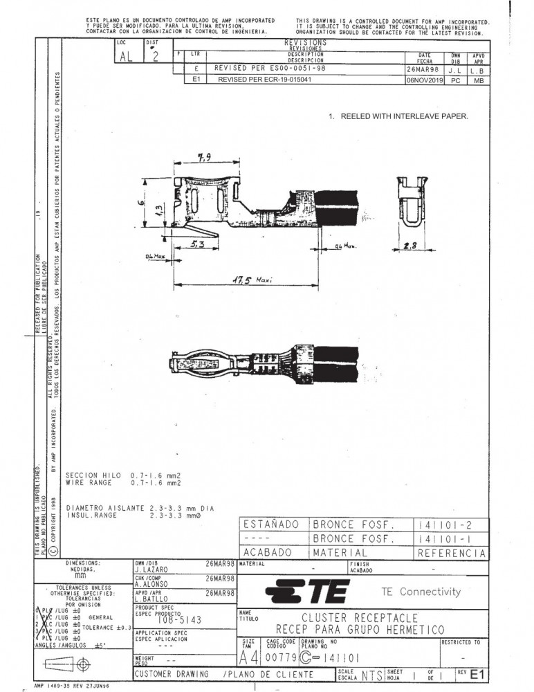 TE Connectivity 141101-2 technical document preview