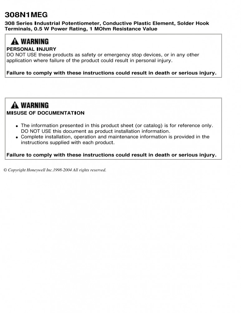 308N1MEG technical document page 3