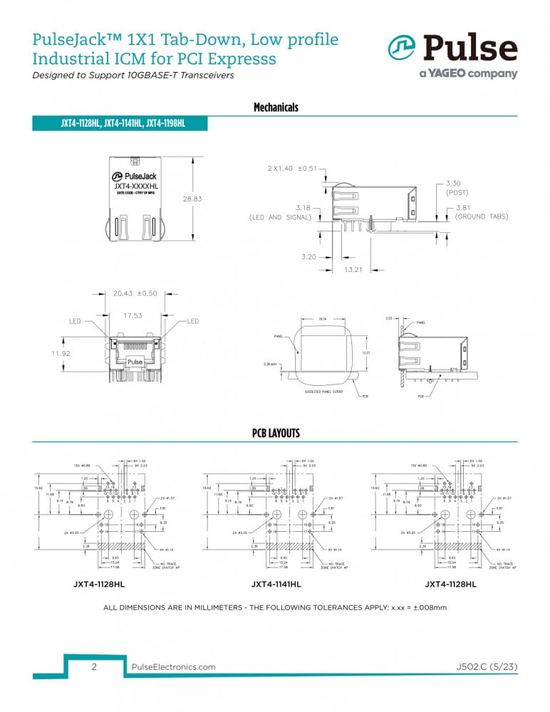 PULSE JXT4-1128HL document page 2