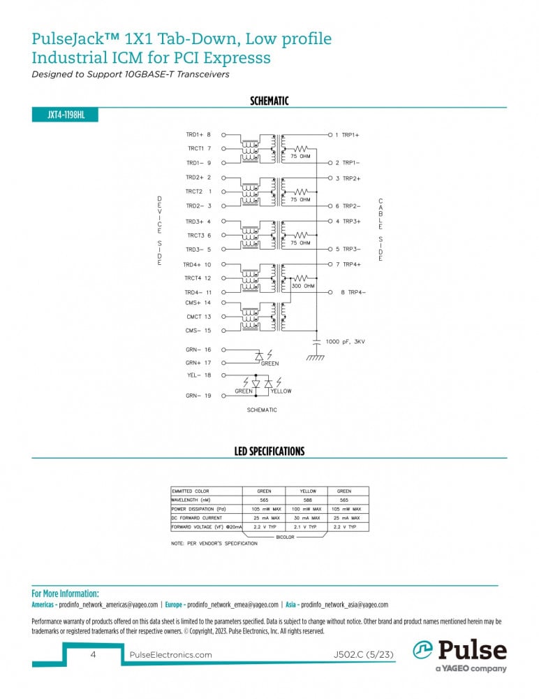 PULSE JXT4-1128HL document page 4