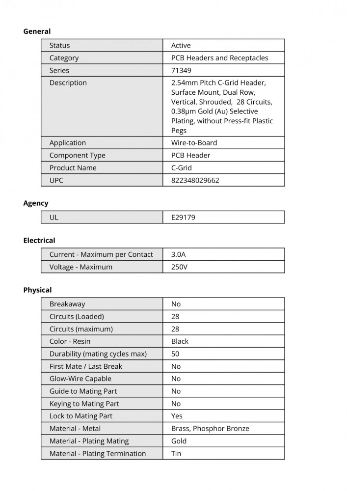 MOLEX 713491046 technical document image, page 2