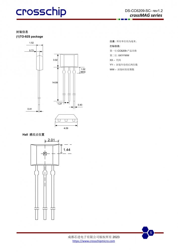 CC6209 official datasheet page 5
