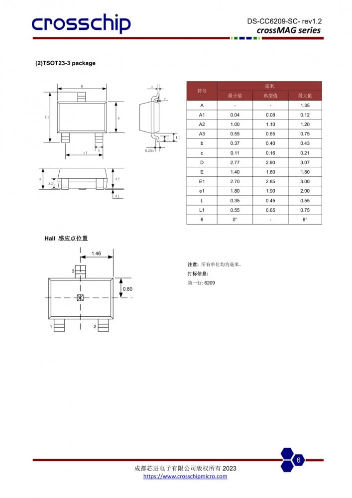 CC6209 official datasheet page 6