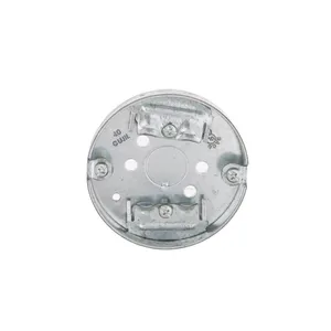 3-1/2 in. Round Ceiling Pan, Drawn, 1/2 in. Deep, One 1/2 in. KO and NMSC Clamps for sale
