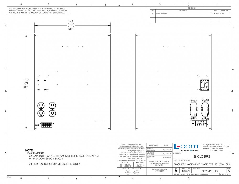 NB20-RP10FS technical document preview