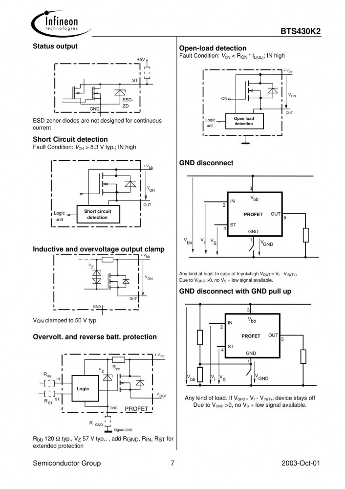 BTS430K2E3122A datasheet page 7