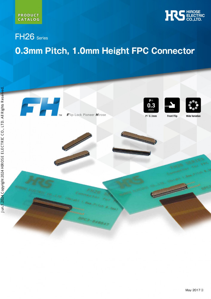 FH26W Series technical document page 1