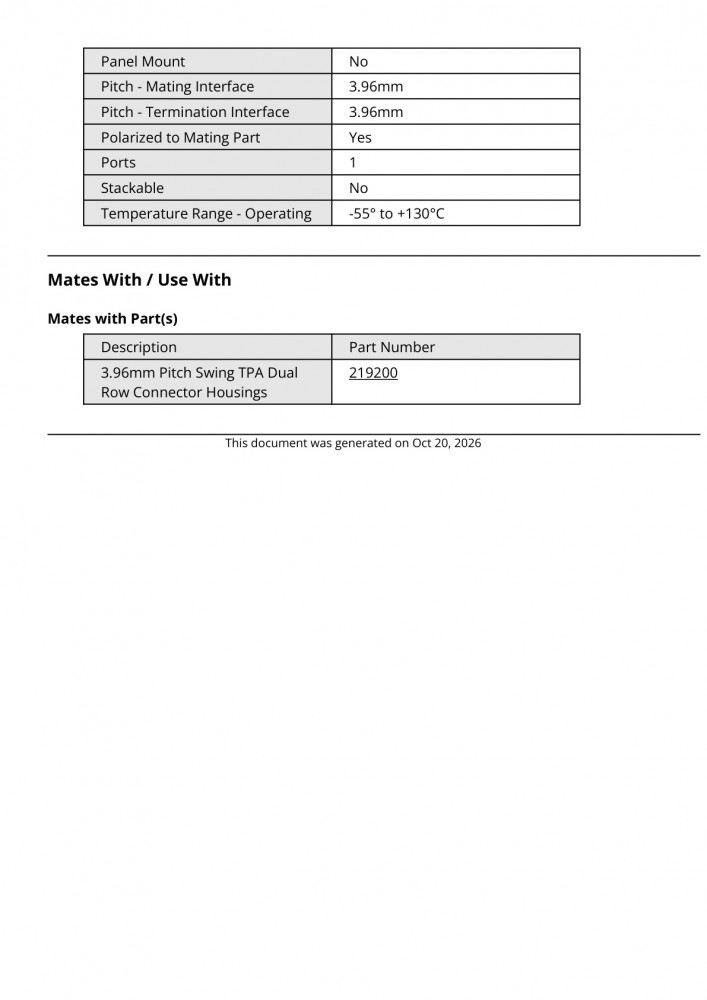 MOLEX 2192001000 technical document preview, page 3