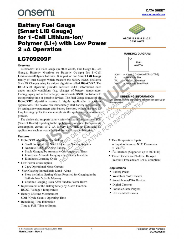 LC709209F document page 1