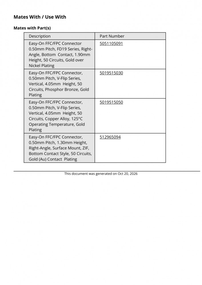MOLEX 151200545 technical document page 3
