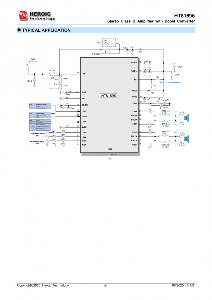 HT81696MTER datasheet page 2