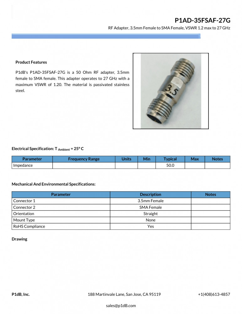 P1AD-35FSAF-27G product visual
