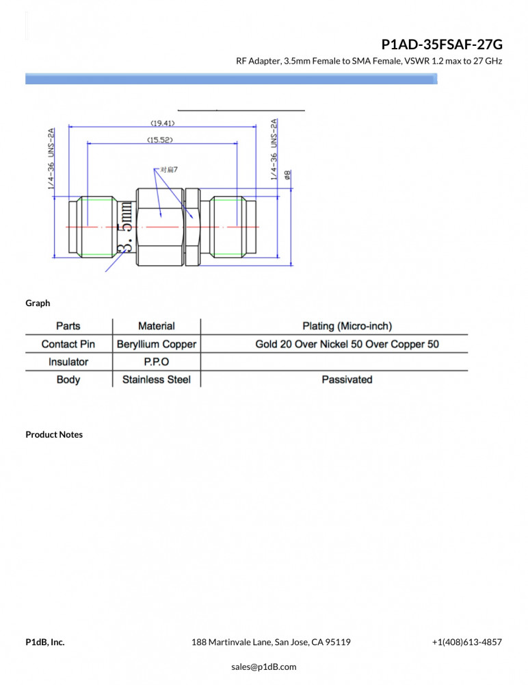 P1AD-35FSAF-27G drawing and reference visual