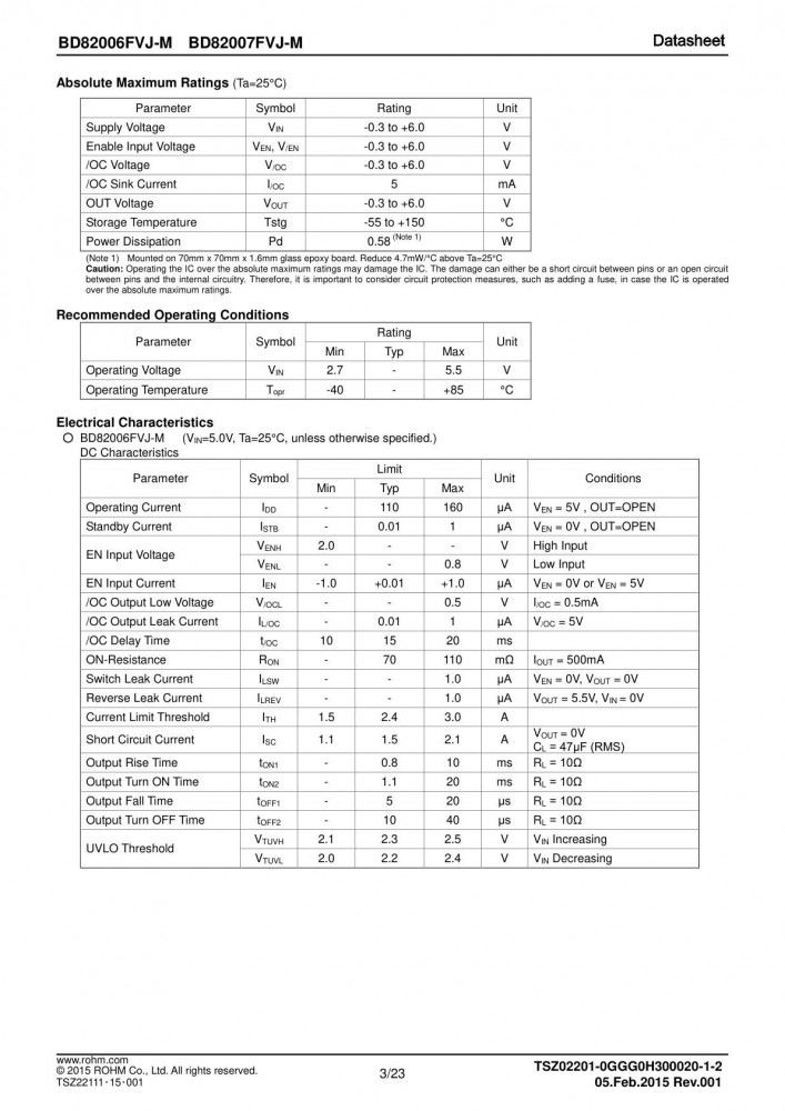 BD82006FVJ-MGE2 datasheet page 3