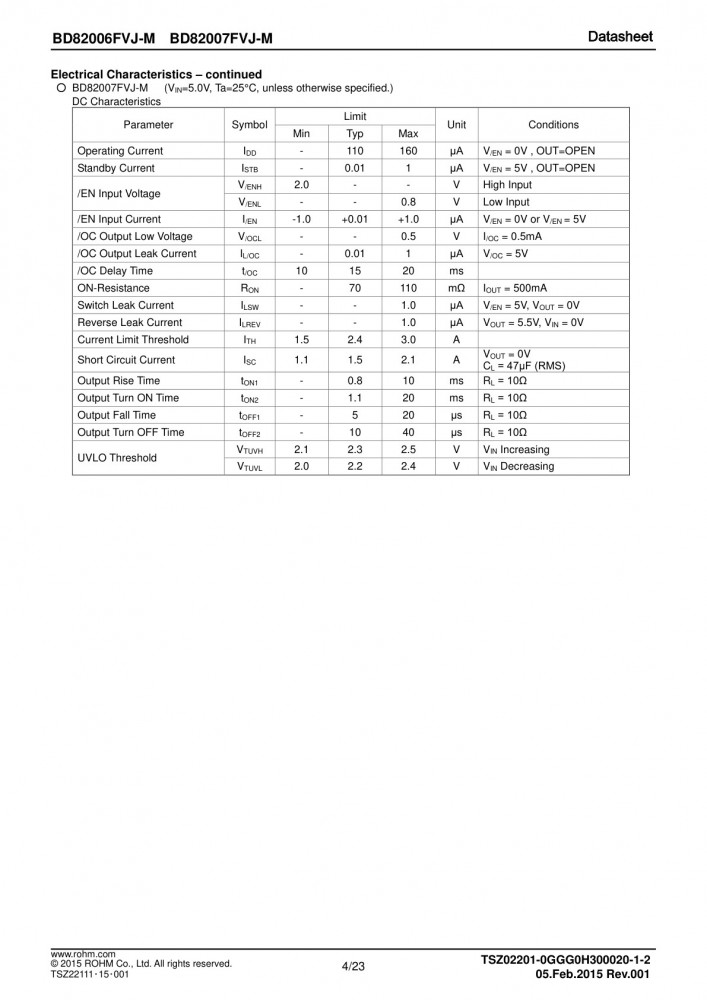 BD82006FVJ-MGE2 datasheet page 4
