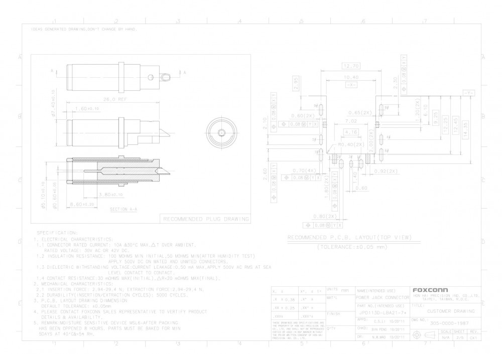 FOXCONN JPD113D-LBA21-7H document page 2