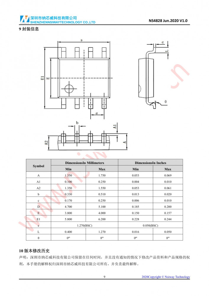 NS4828 technical document page 9