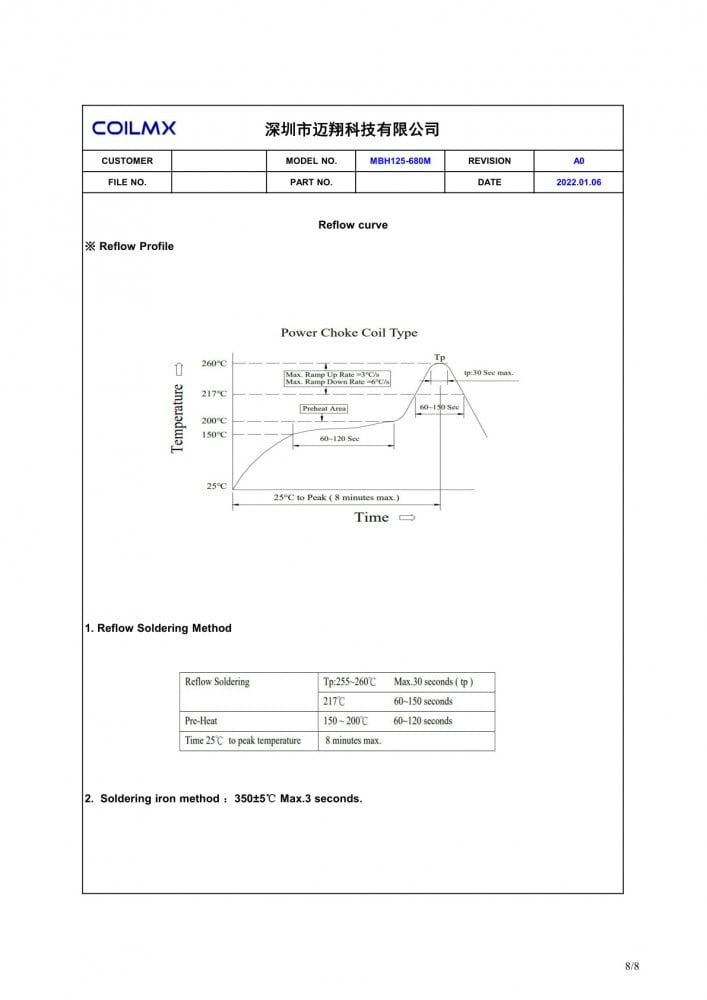 MBH125-680M specification page 8