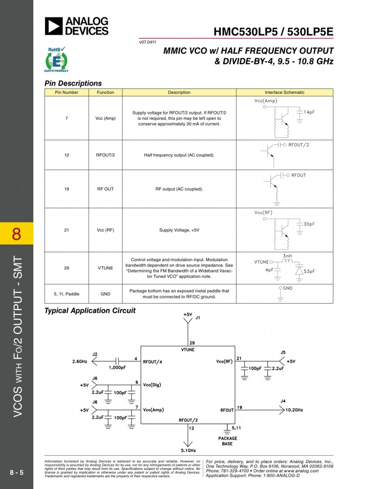 HMC530LP5E datasheet page 5