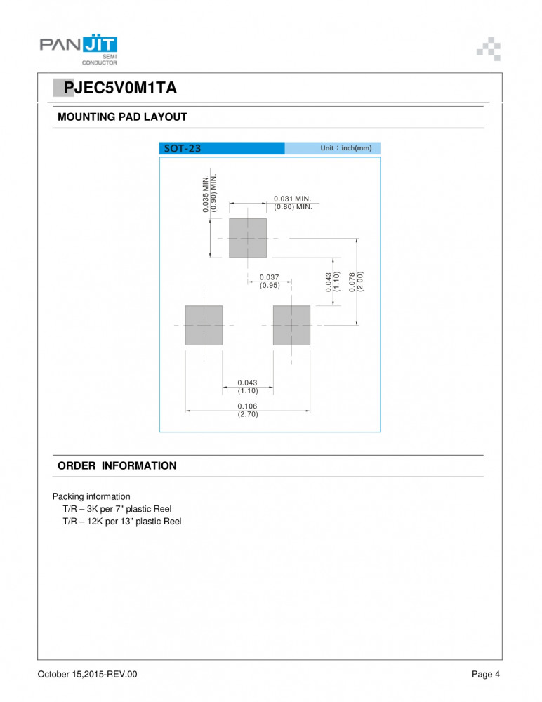PJEC5V0M1TA datasheet page 4