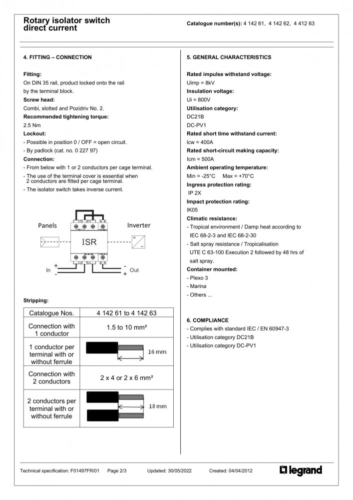 Legrand 4 142 63 technical document, page 2