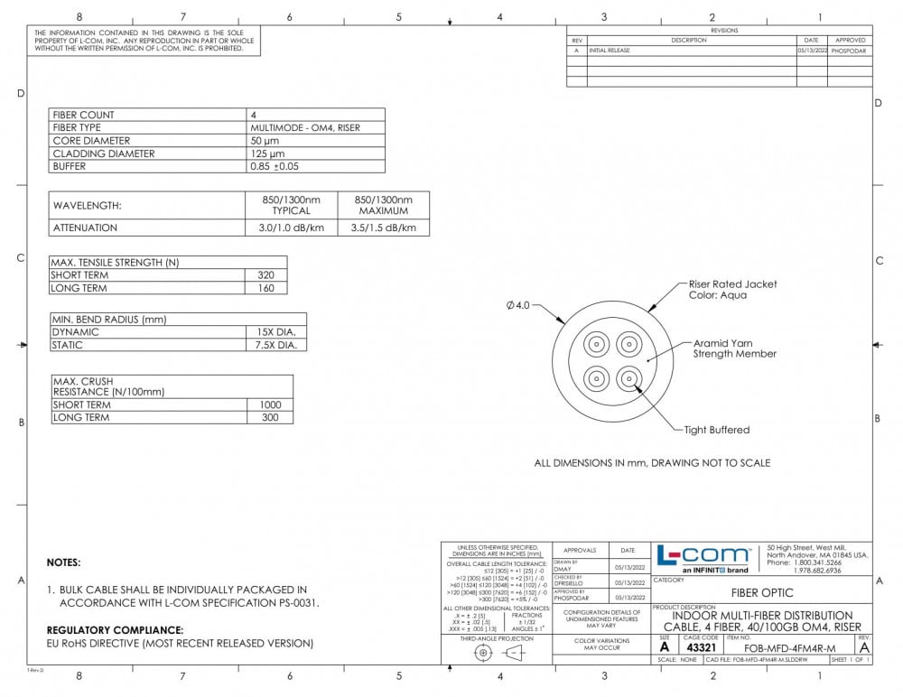 FOB-MFD-4FM4R-M technical document page