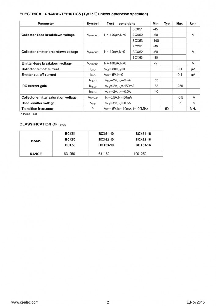 BCX53-10 datasheet page 2