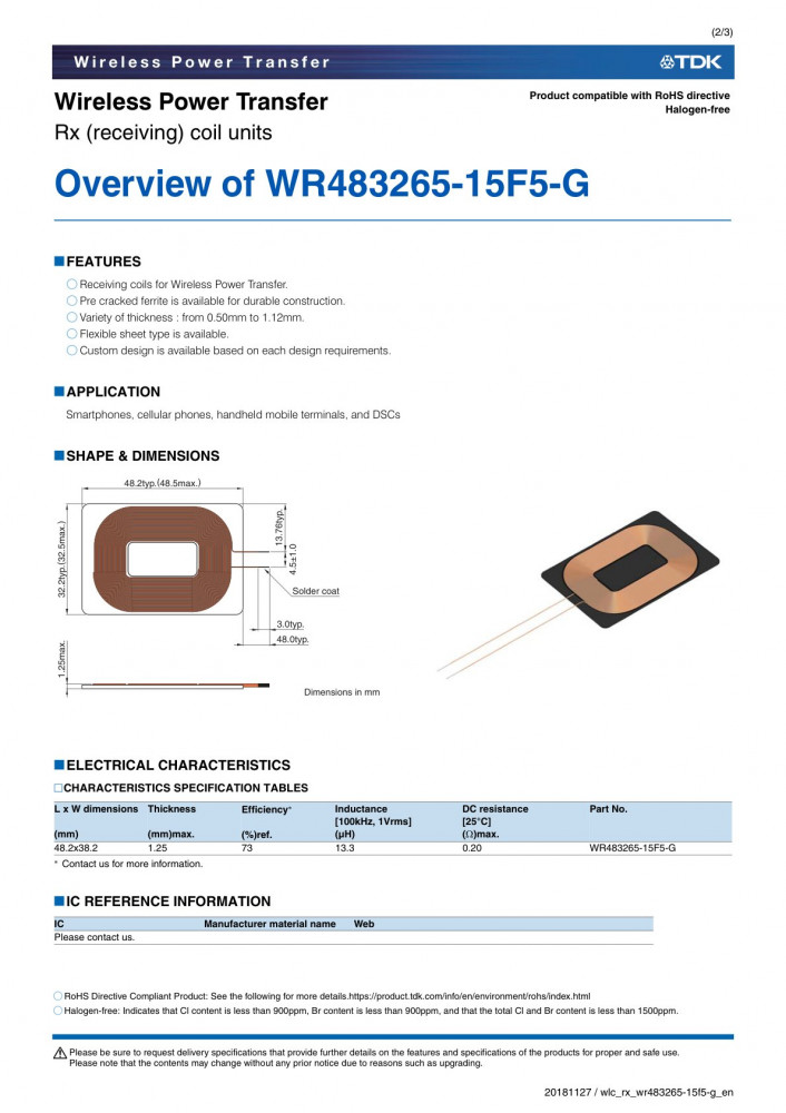 WR483265-15F5-G technical document page 2