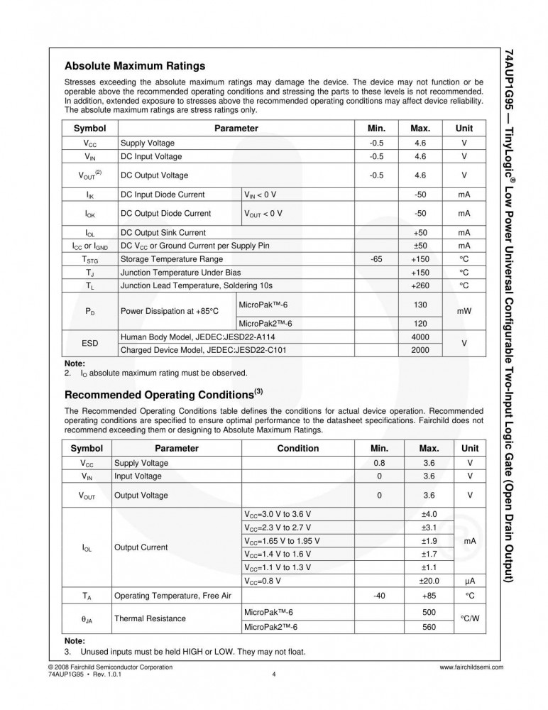 74AUP1G95 datasheet page 5