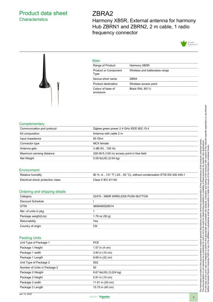 ZBRA2 technical document page 1