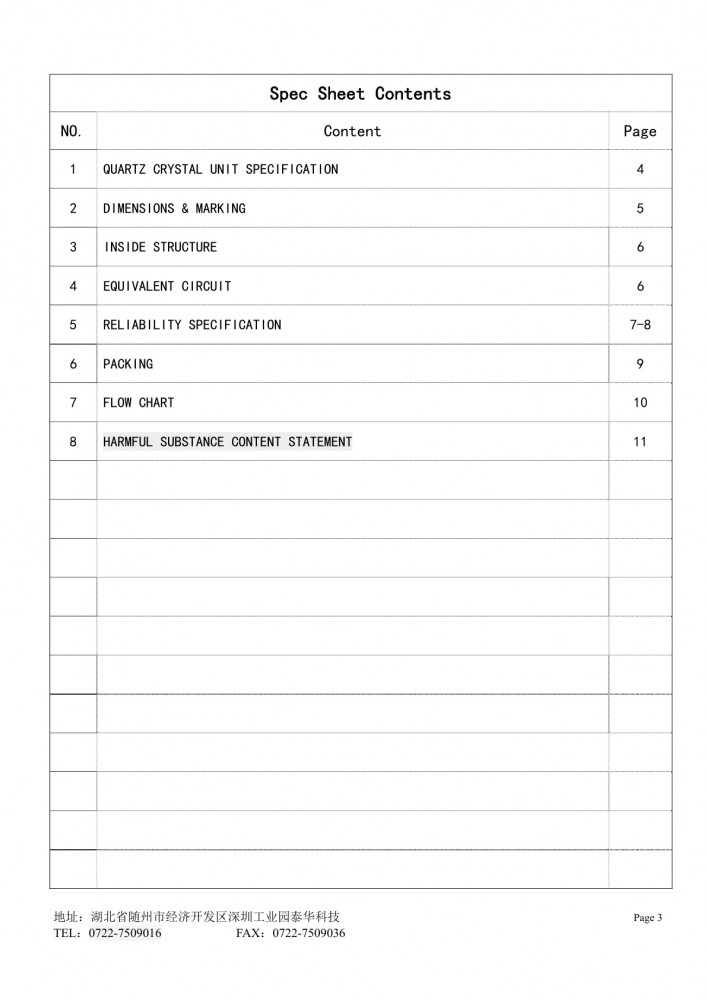 SX25Y026000B71T specification page 3