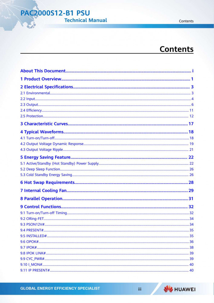 PAC2000S12-B1 technical manual page 4