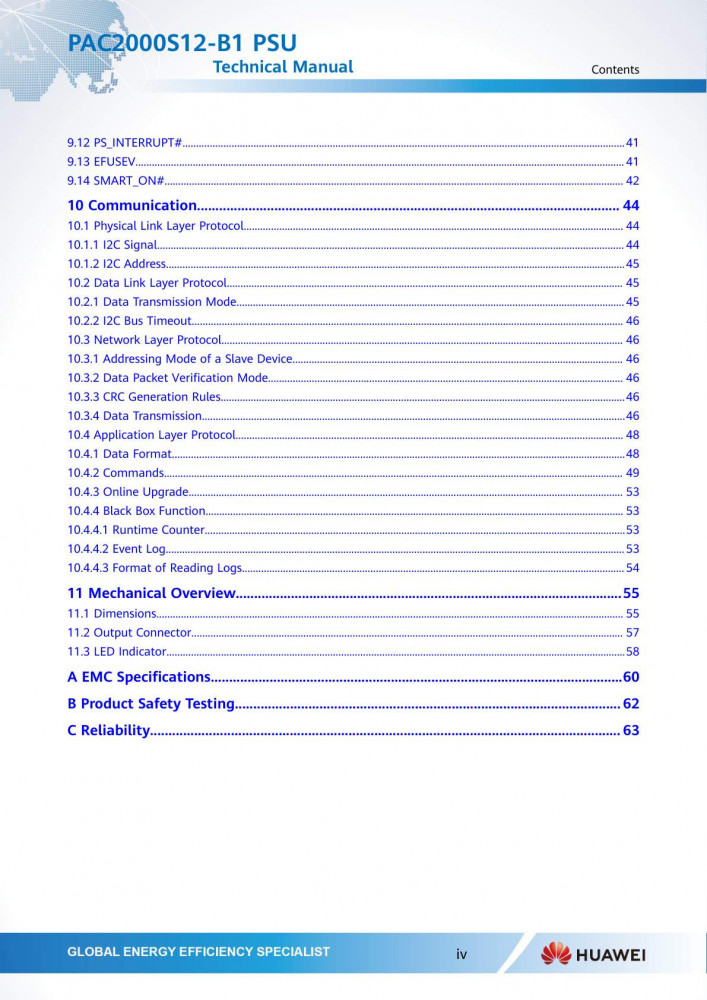 PAC2000S12-B1 technical manual page 5