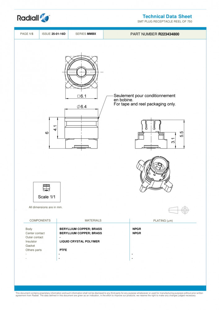 R223434800 MMBX datasheet page 1