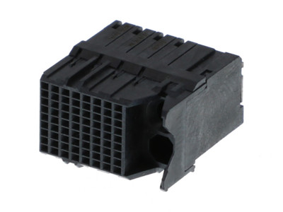 Impact 100 Ohm 3 Pair Right-Angle Male Header, Left Guided, Open Endwall, 8 Columns, 72 Circuits, Pin Length 5.50mm, Plated Through Hole Dimension 0.39mm, Lead Free