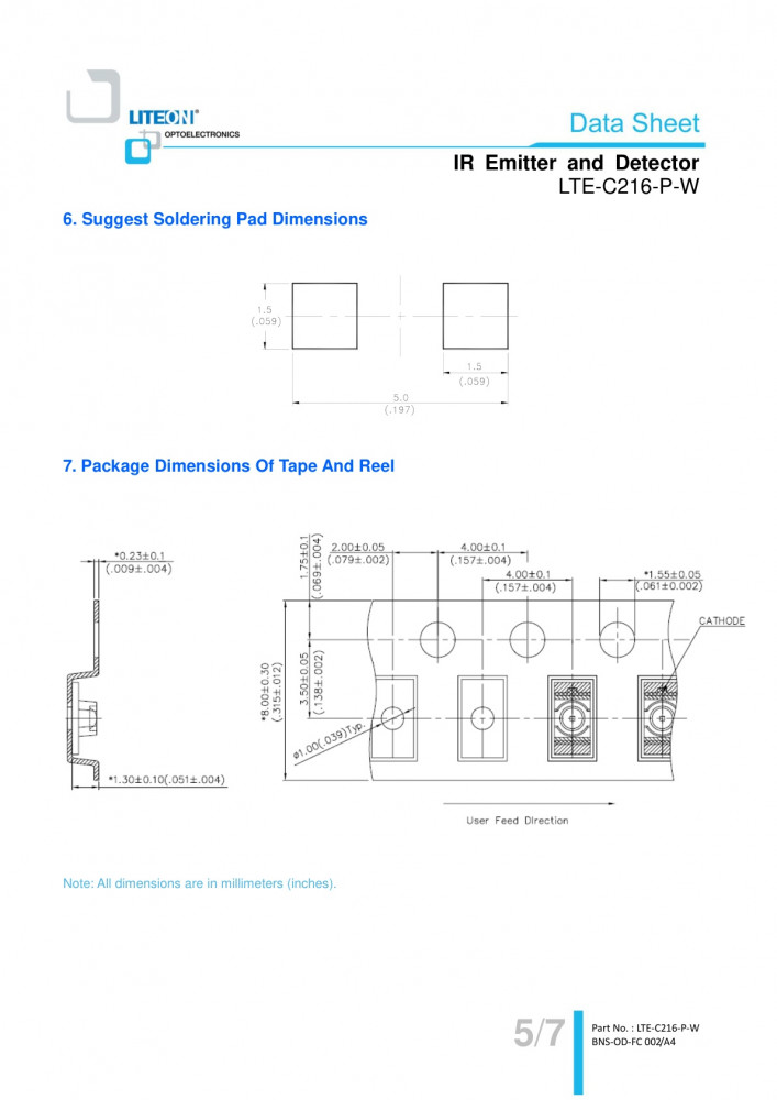 LTE-C216-P-W datasheet page 6
