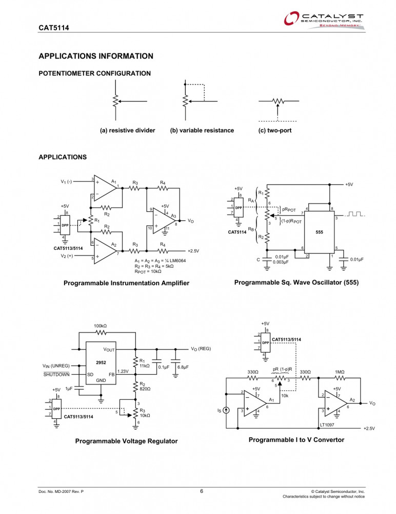 CAT5114 datasheet page 6