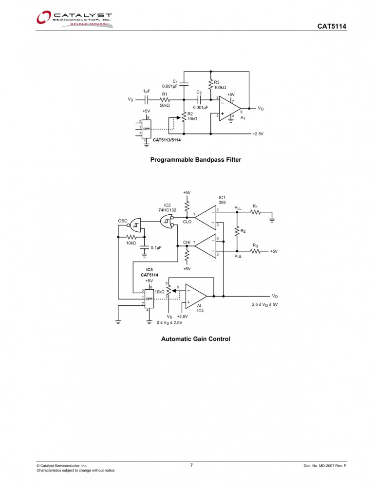 CAT5114 datasheet page 7