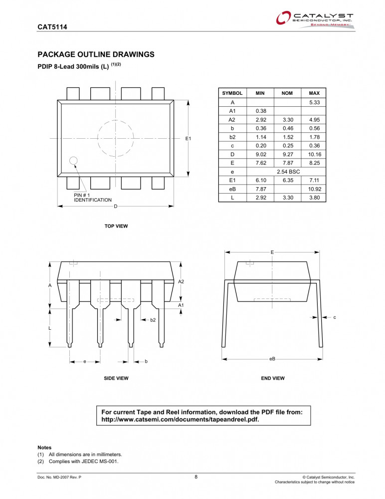 CAT5114 datasheet page 8