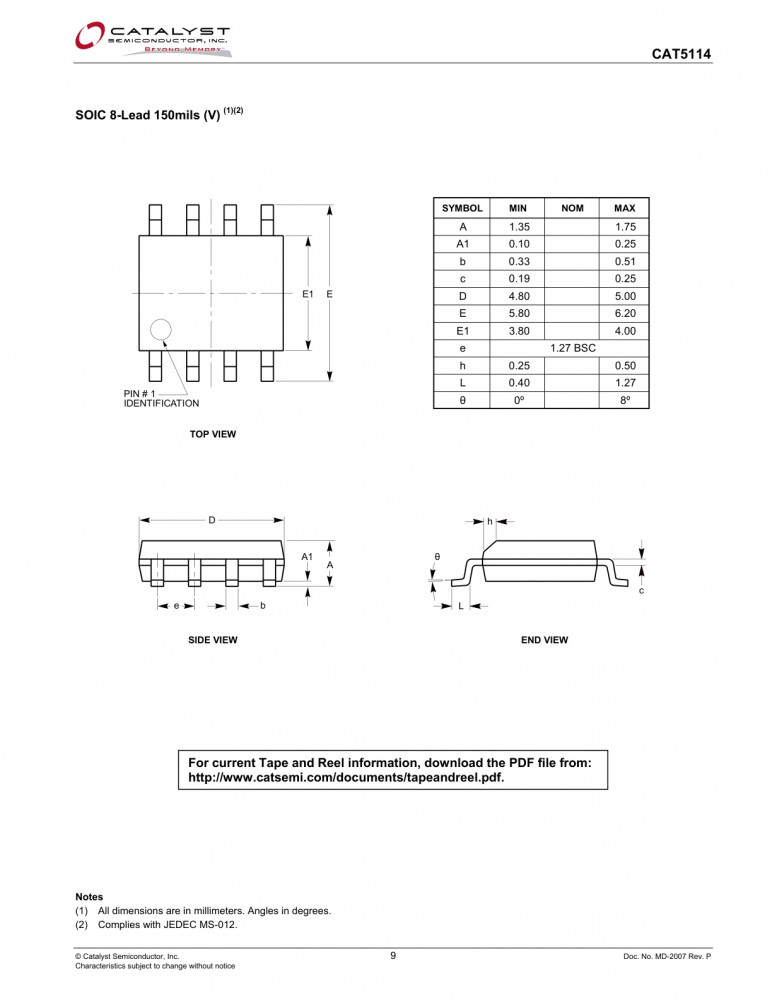 CAT5114 datasheet page 9