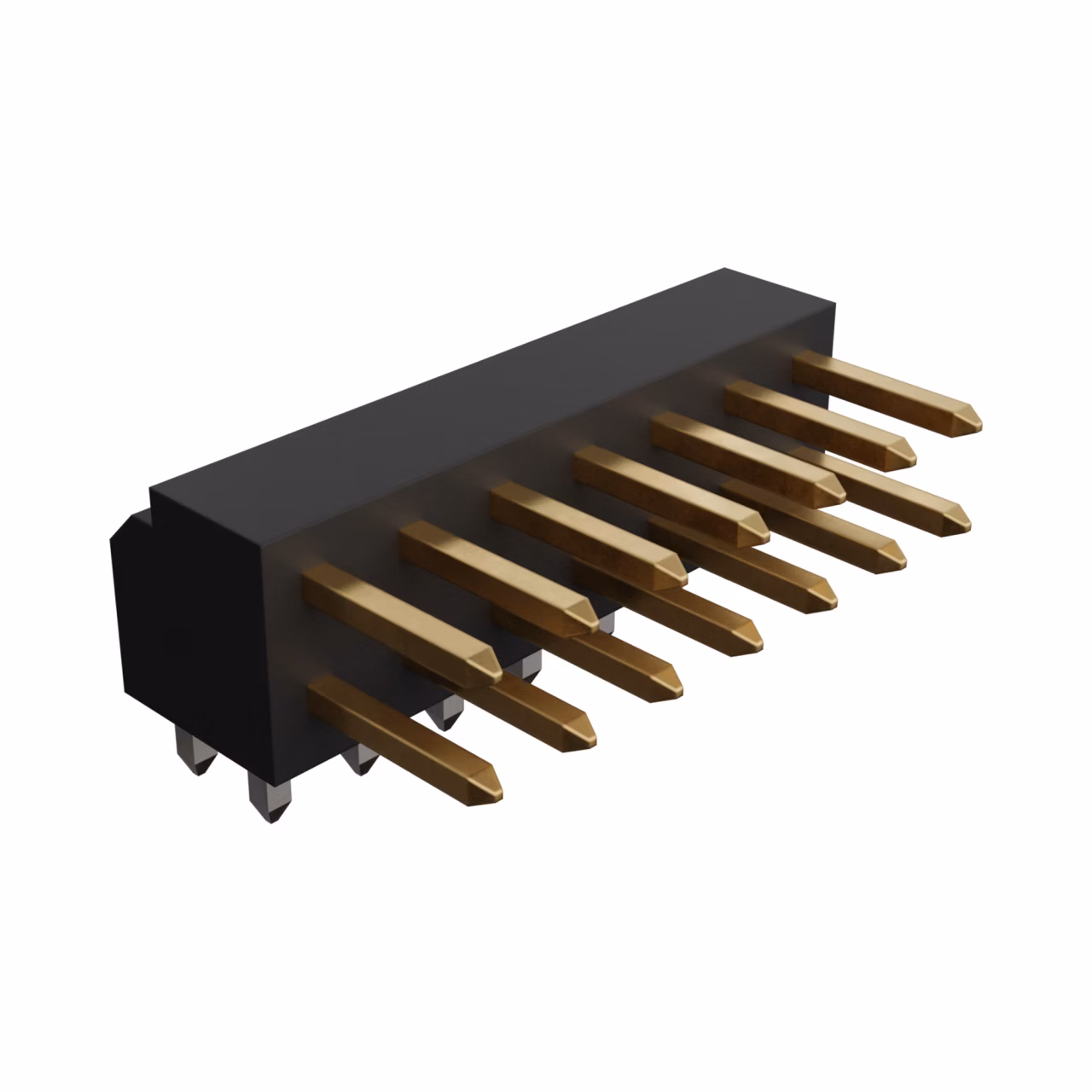 2.00mm Pitch Milli-Grid Header, Right-Angle, Through Hole, 14 Circuits, 0.05µm Gold (Au) Plating, Mating Pin Length 4.00mm, Tail Length 1.85mm, Tray, Lead-Free for sale