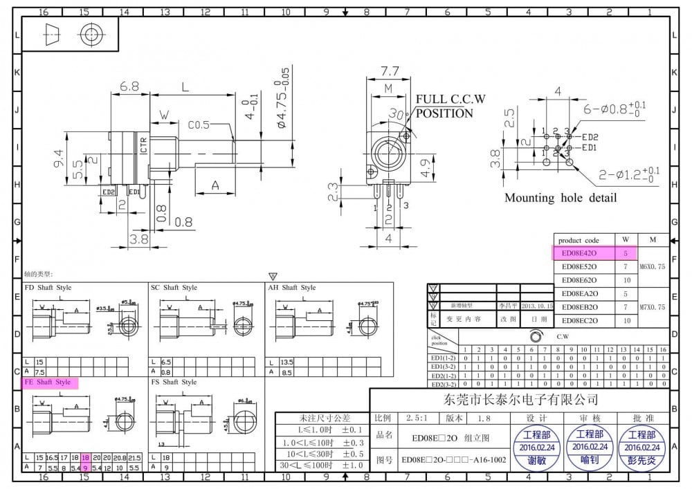 ED08E420-FE18C9.0-A16-1002 encoder drawing page 4