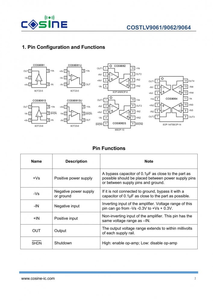 COSTLV9061TR datasheet page 2
