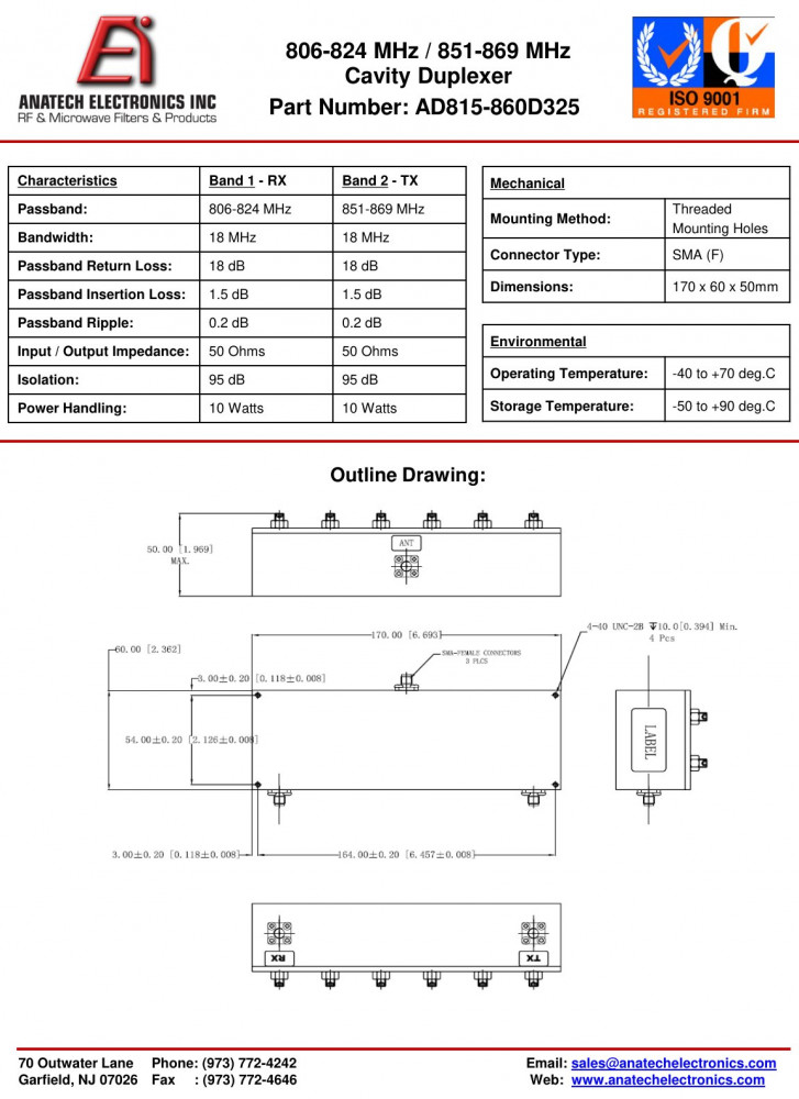 AD815-860D325 technical document page 1