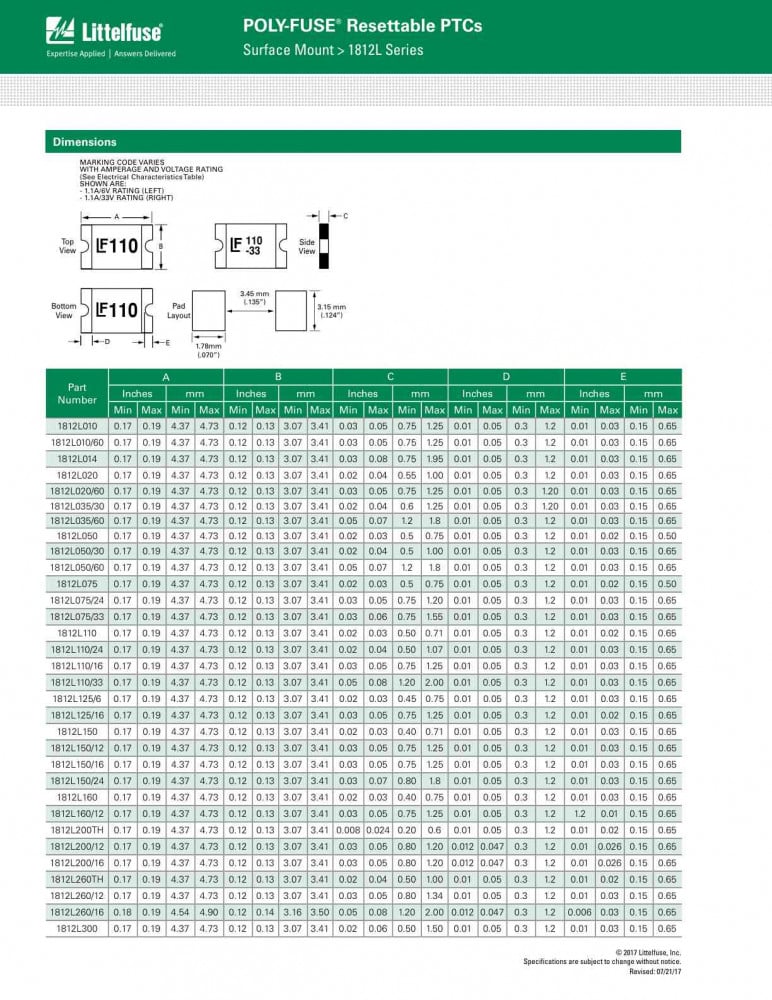 1812L Series datasheet page 5