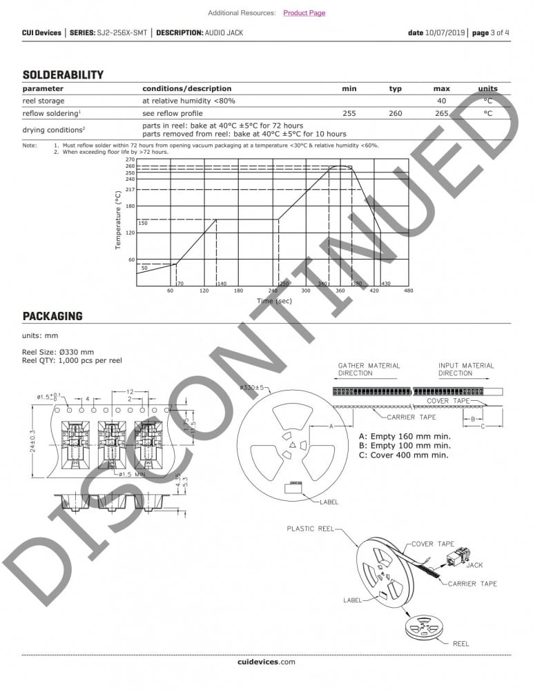 SJ2-2564C-SMT-TR datasheet page 3