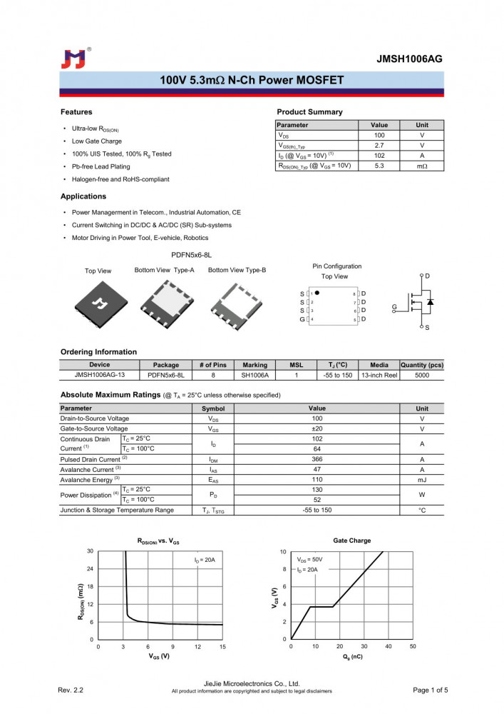 JMSH1006AG-13 datasheet page 1