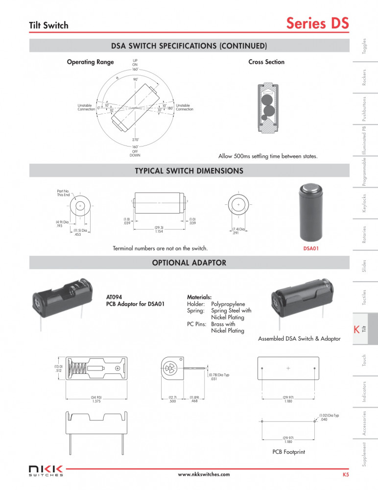 DSBA1H technical document page 3